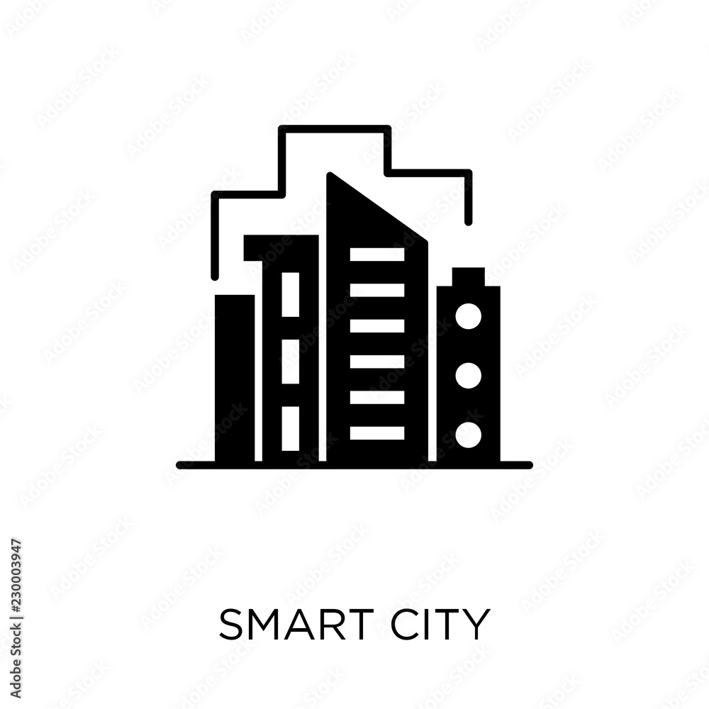 Smart city icon. Smart city symbol design from Smarthome collection ...