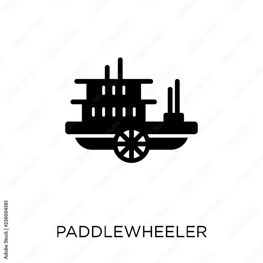 paddlewheeler icon. paddlewheeler symbol design from Transportation ...