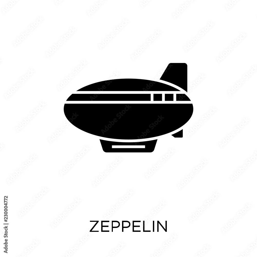 Zeppelin icon. Zeppelin symbol design from Transportation collection ...