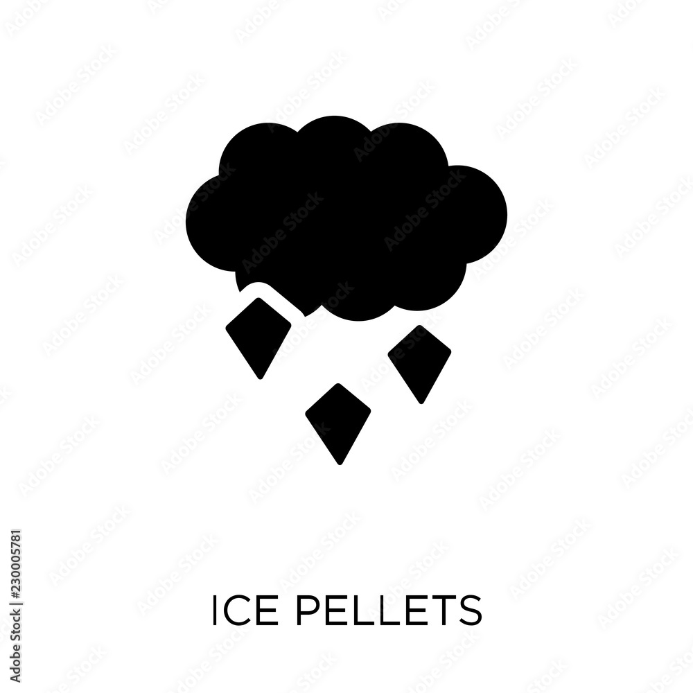 ice pellets icon. ice pellets symbol design from Weather collection ...