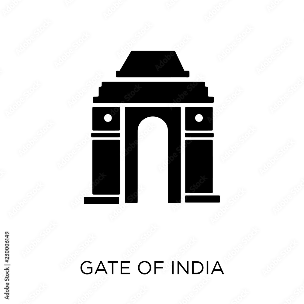Gate of india icon. Gate of india symbol design from India collection ...