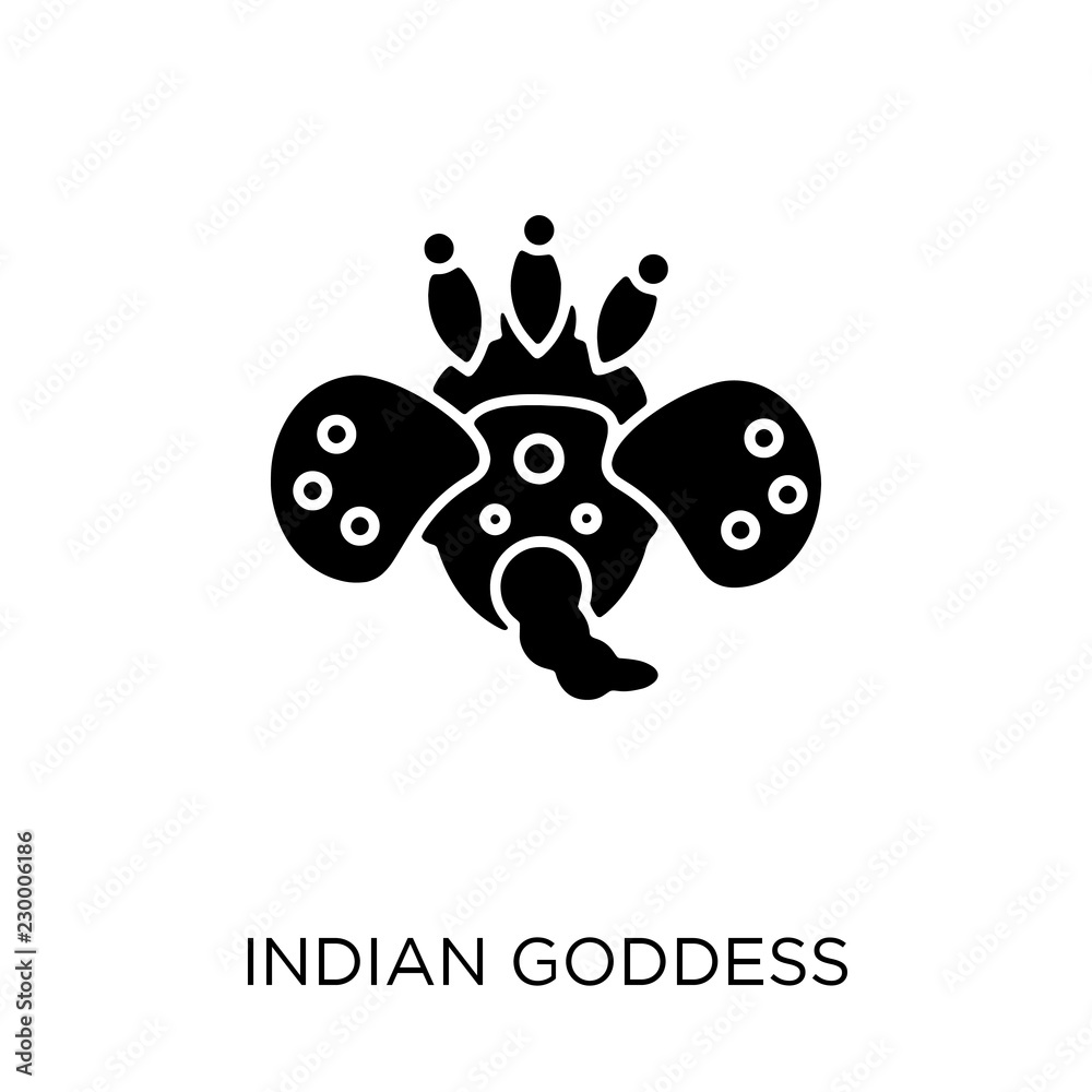 indian Goddess icon. indian Goddess symbol design from India collection ...