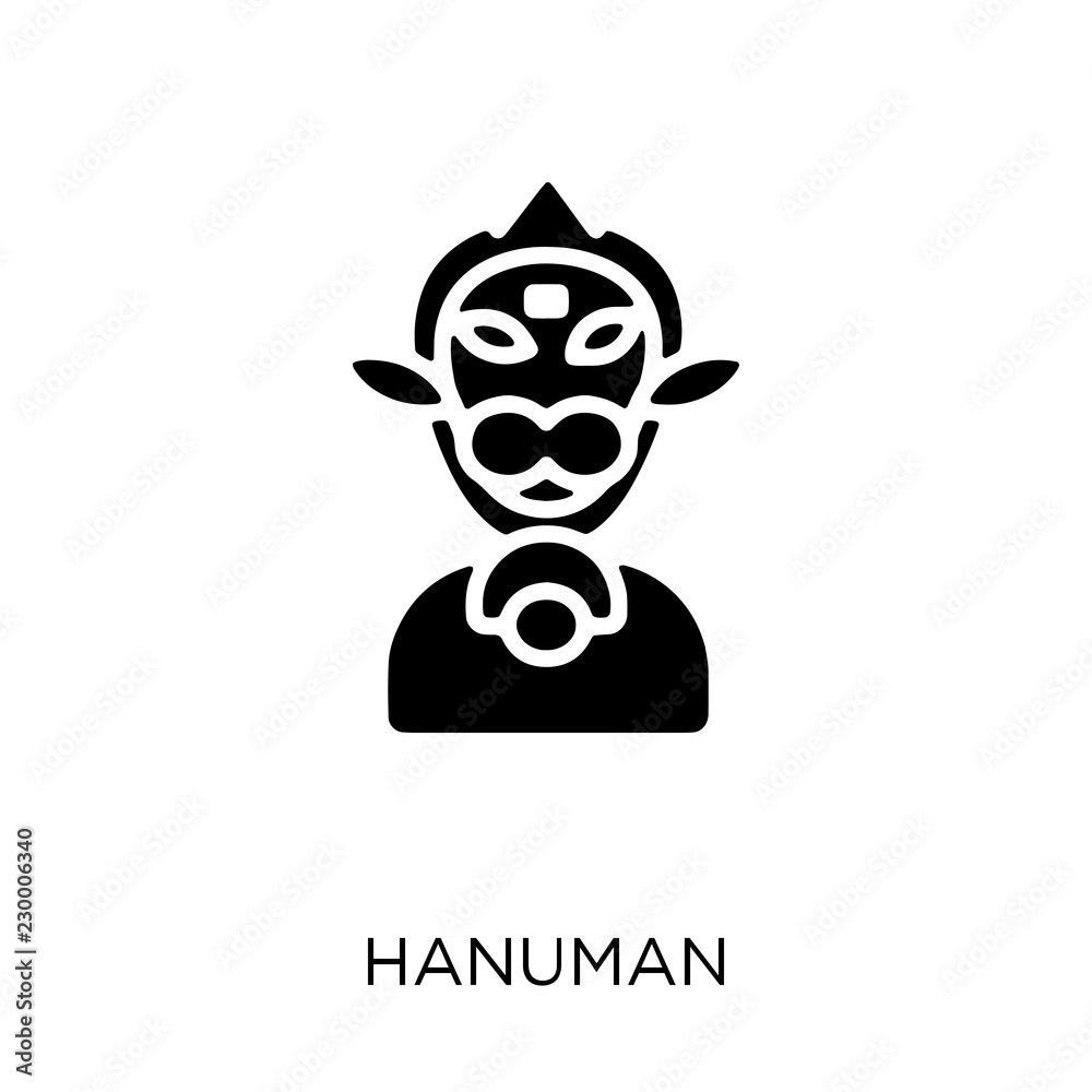 Hanuman icon. Hanuman symbol design from India collection. Stock Vector ...