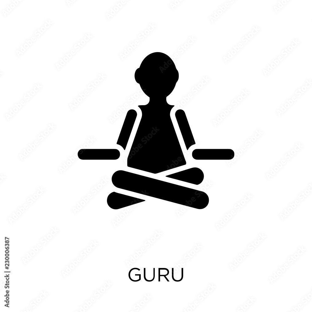 Guru icon. Guru symbol design from India collection. Stock Vector ...