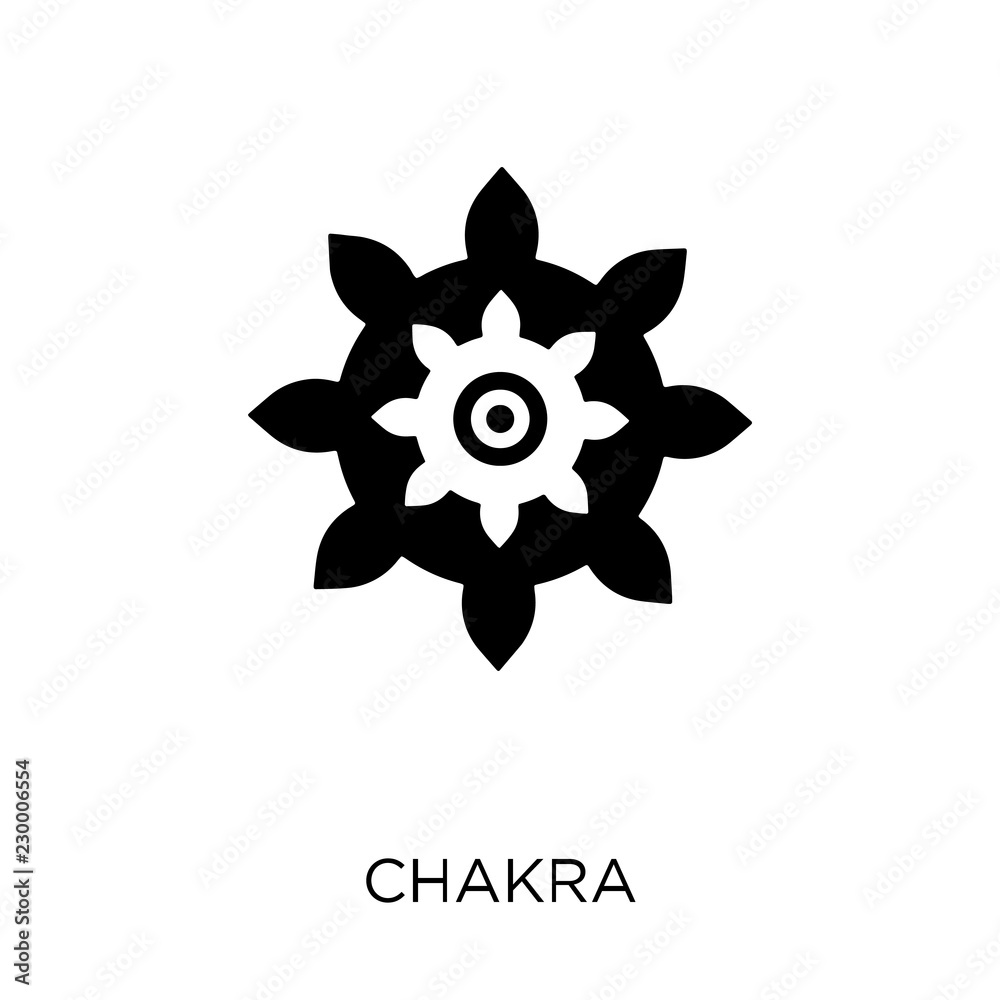 Chakra icon. Chakra symbol design from India collection. Stock Vector ...