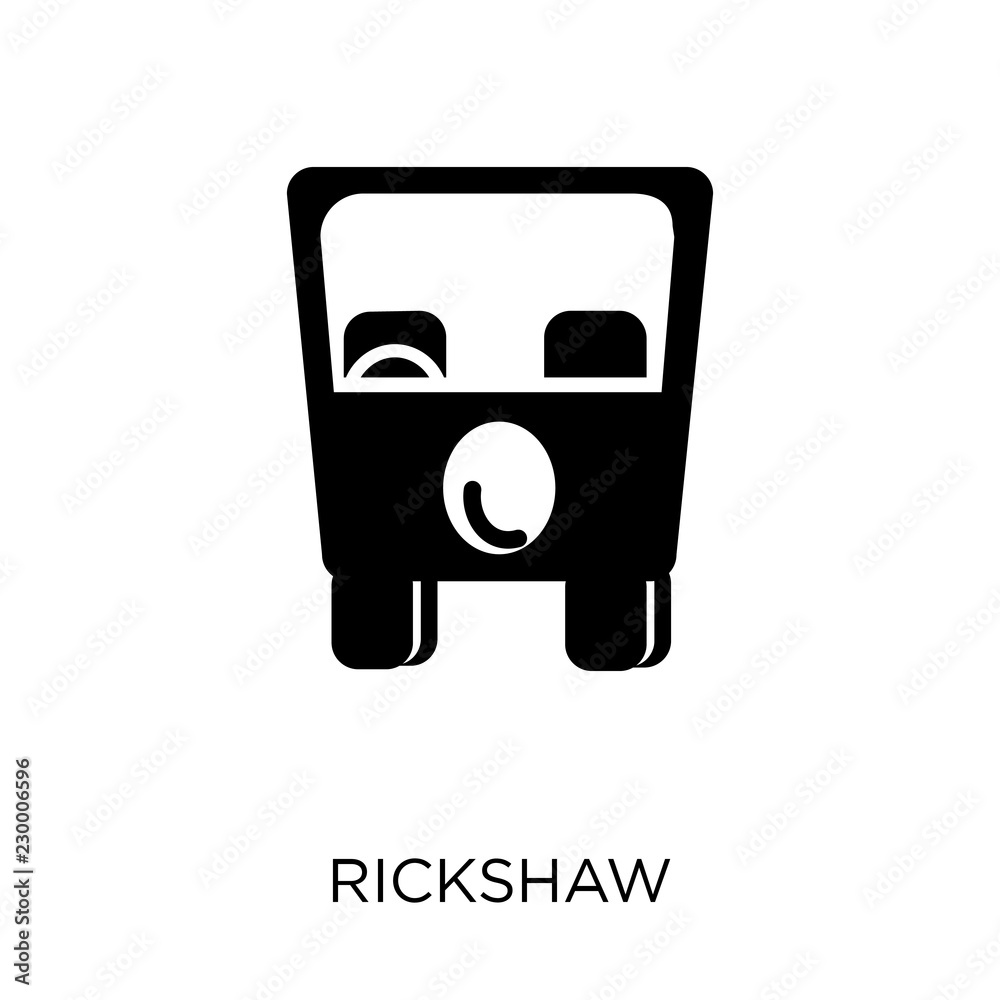 Rickshaw icon. Rickshaw symbol design from India collection. Stock ...