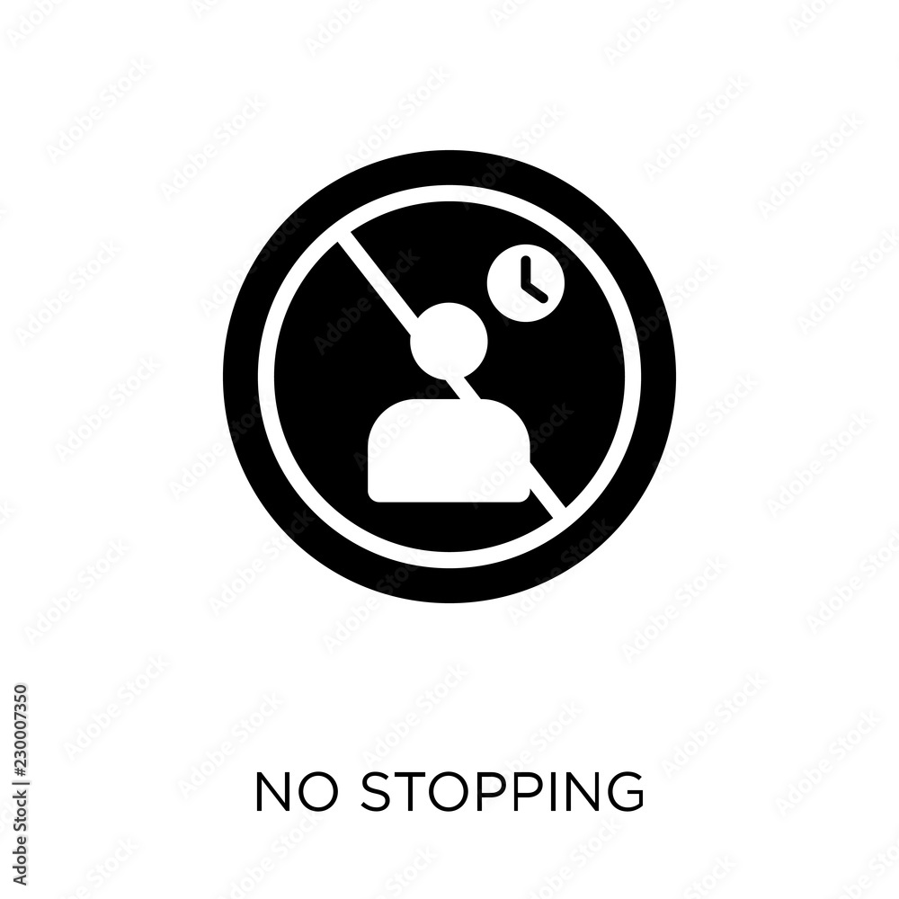 No stopping icon. No stopping symbol design from Maps and locations ...