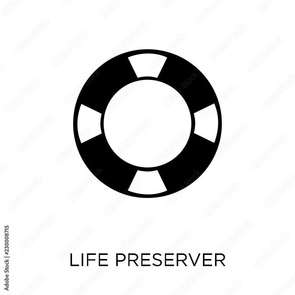 Life preserver icon. Life preserver symbol design from Nautical ...