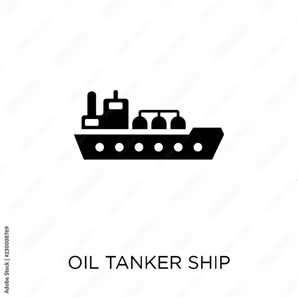 Oil Tanker ship icon. Oil Tanker ship symbol design from Nautical ...