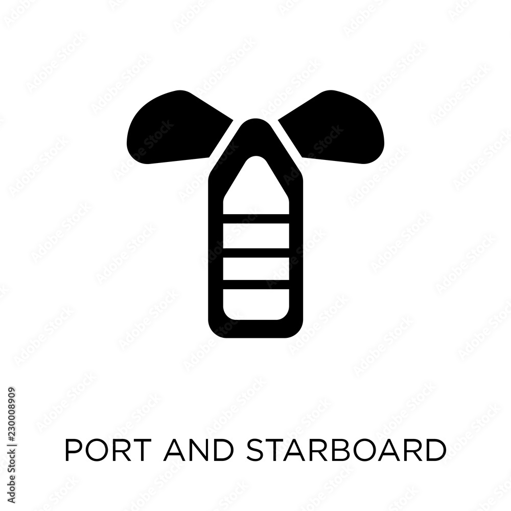 port and starboard icon. port and starboard symbol design from Nautical ...