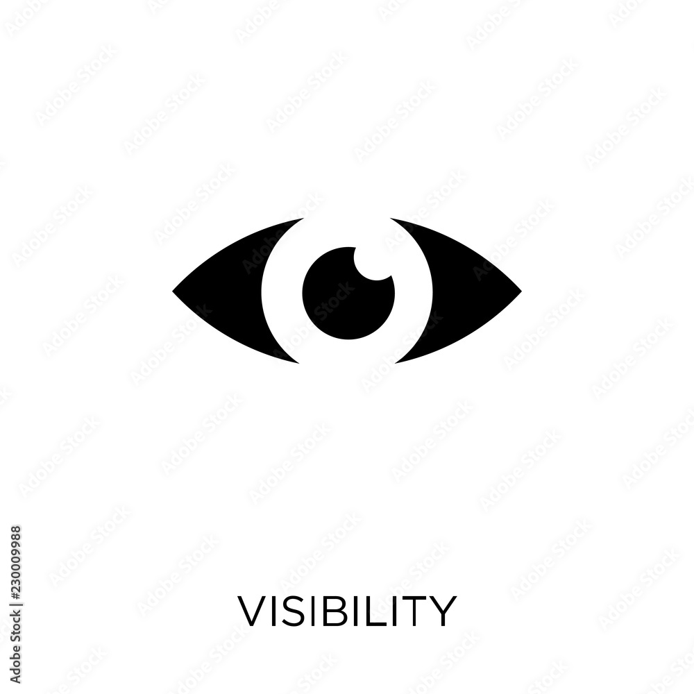 Visibility icon. Visibility symbol design from SEO collection. Stock ...