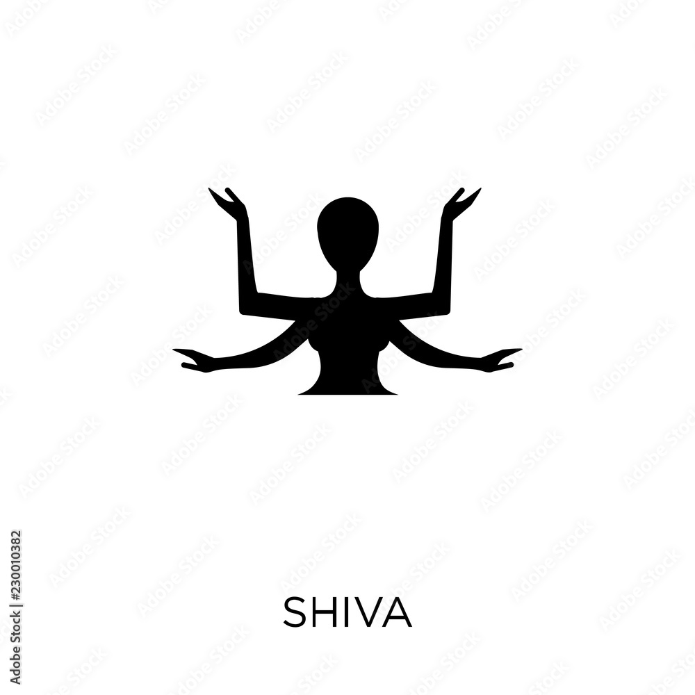 Shiva icon. Shiva symbol design from Religion collection. Stock Vector ...