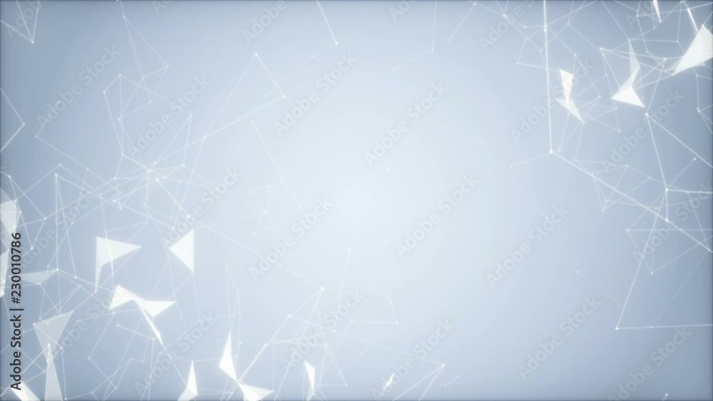 Vidéo Stock Angular lights.3d rendered abstract plexus shapes. Connection and web concept ...