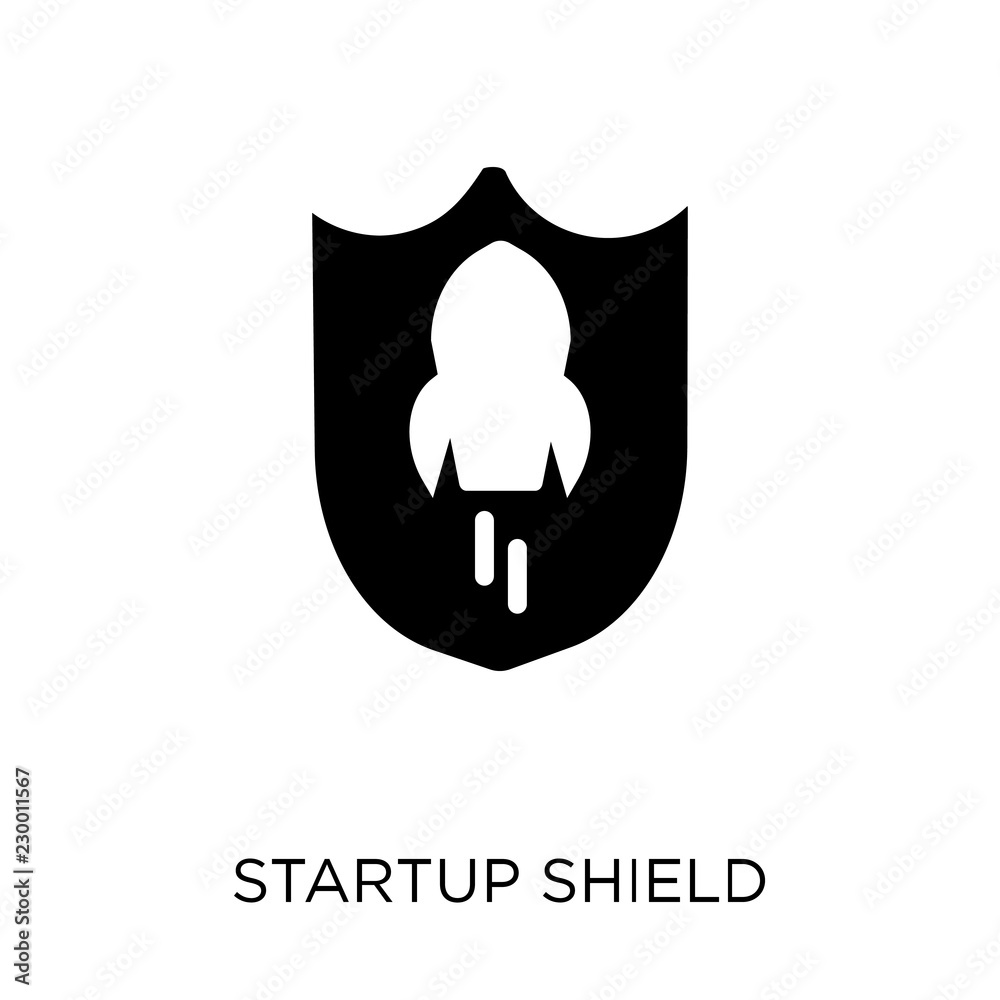 startup Shield icon. startup Shield symbol design from Startup ...