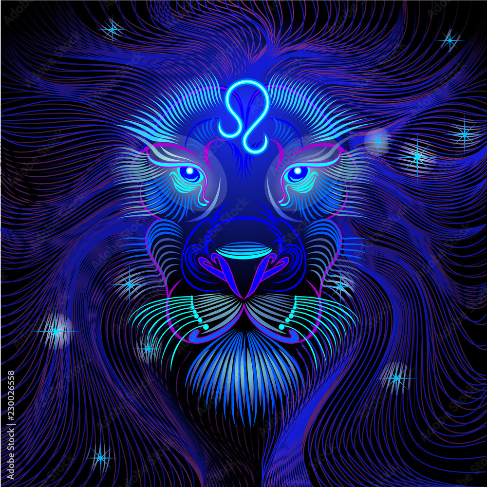 Signs of the Zodiac: Leo Stock Illustration | Adobe Stock