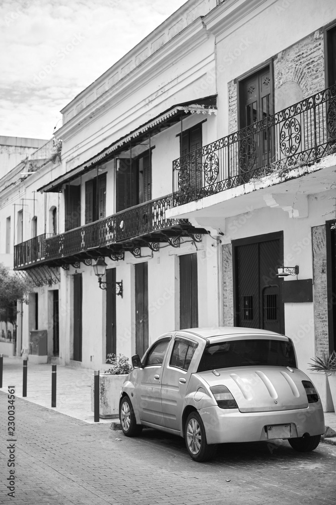 Reportage photos of building facades and cars parked near buildings on ...