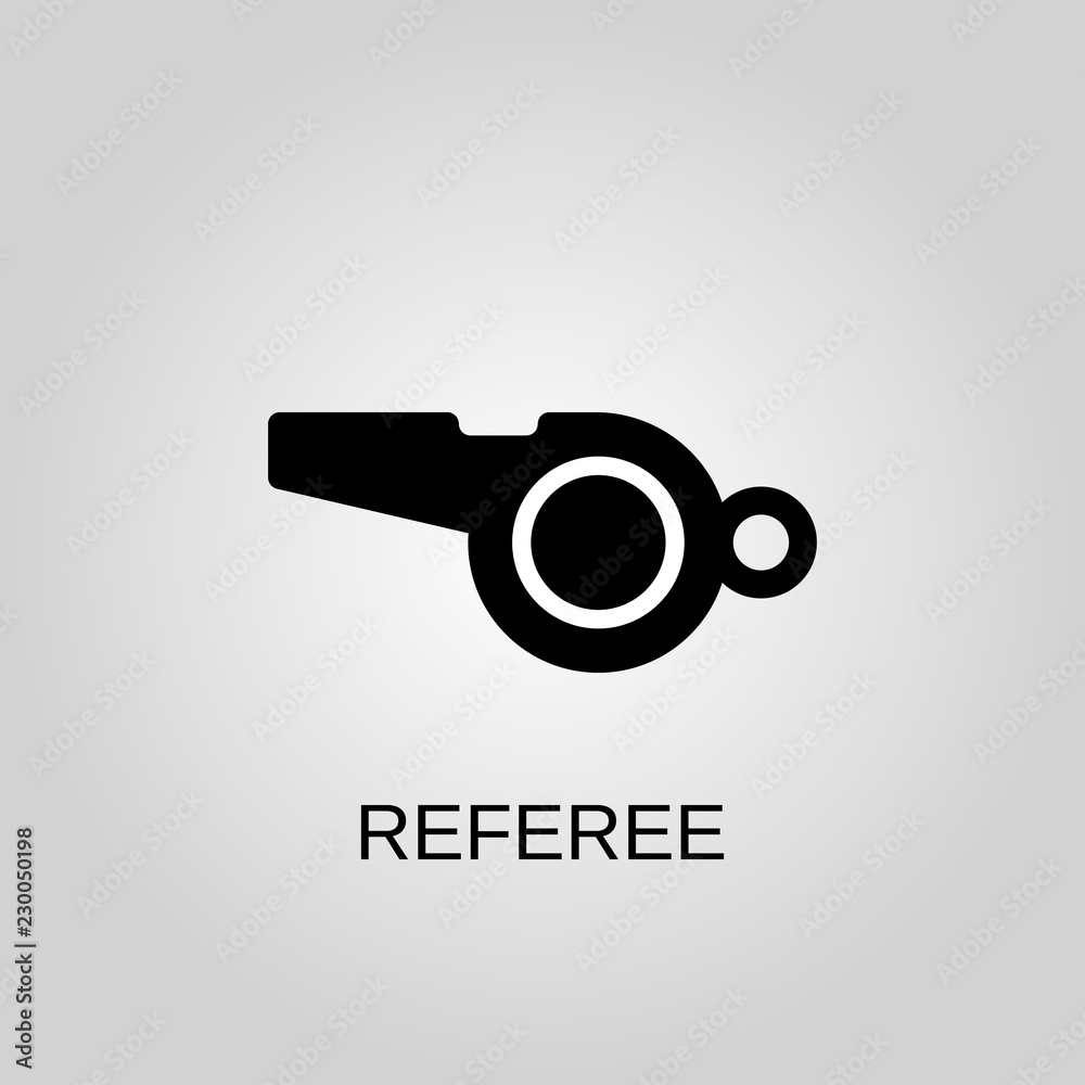 Referee icon. Referee symbol. Flat design. Stock - Vector illustration ...