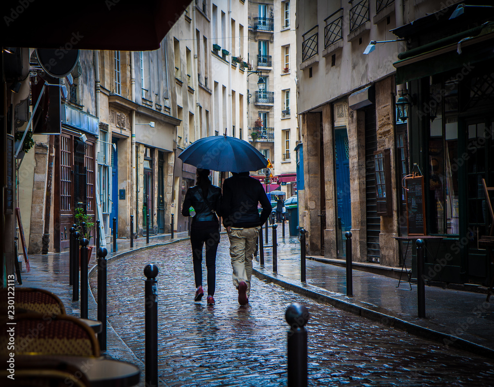 Rainy Paris Streets