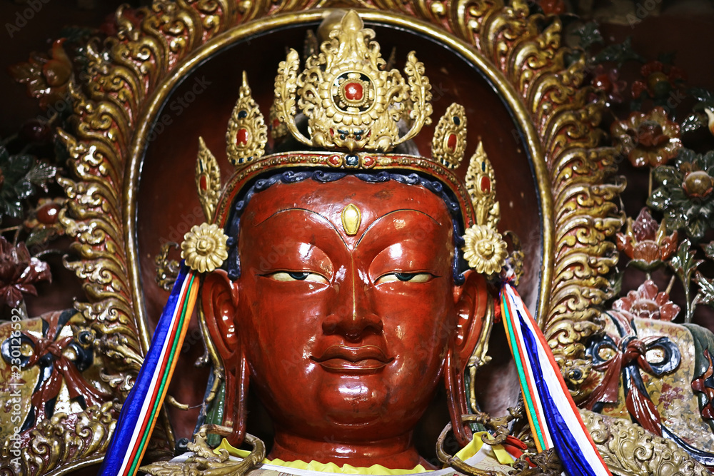 image of a swastika in a Buddhist temple in Tibet Stock Photo | Adobe Stock