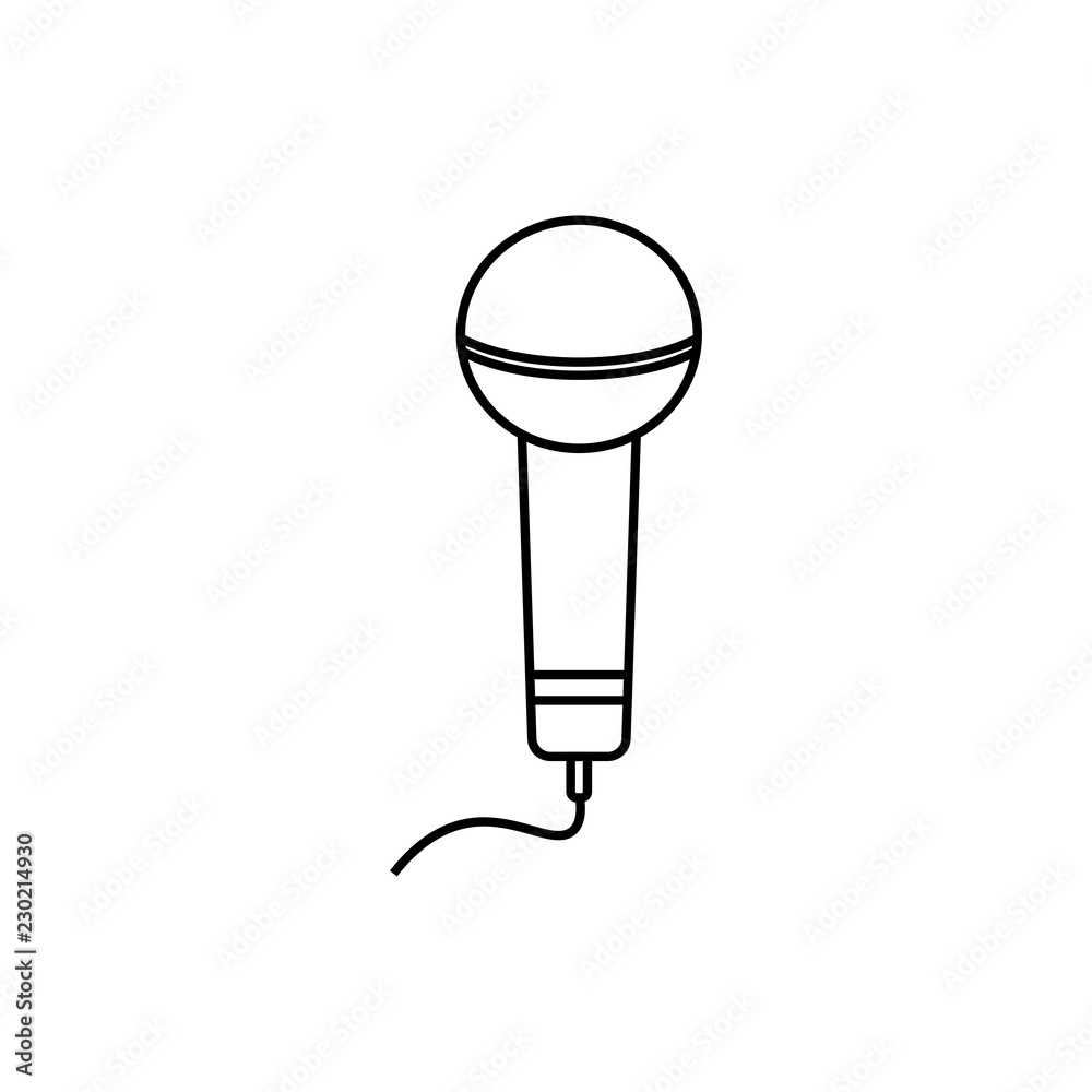 Microphone Drawing Symbol