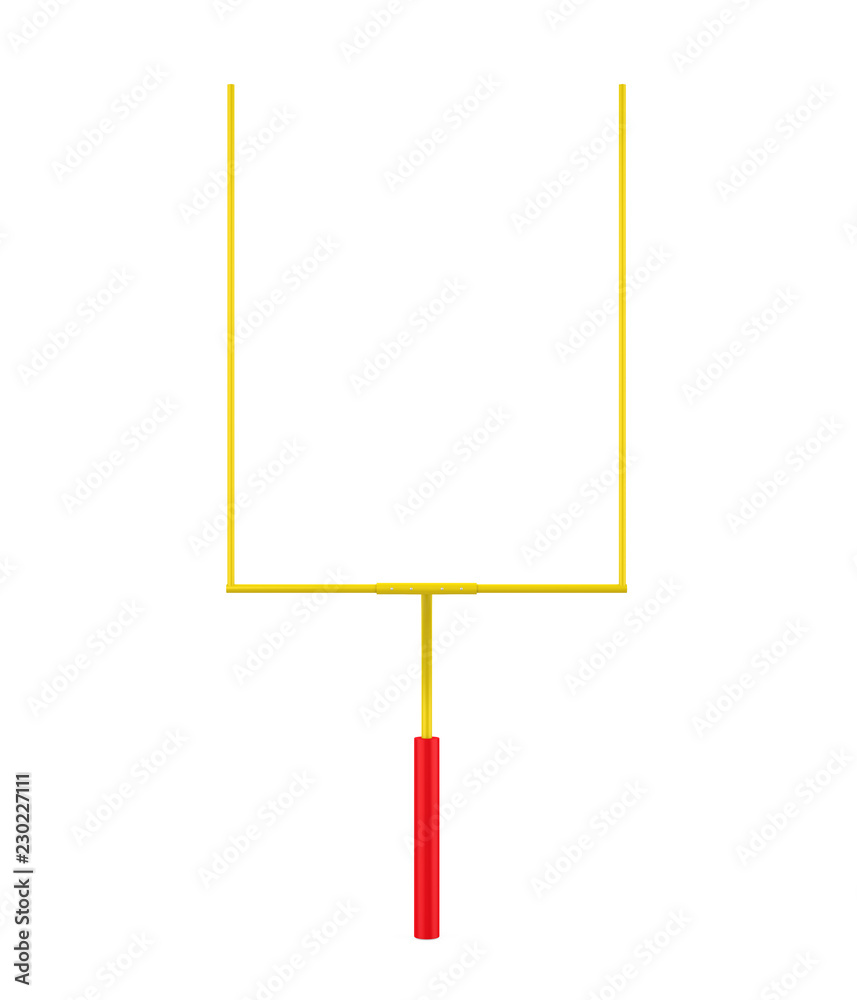 American Football Goal Post Isolated | Uwalls.co.uk