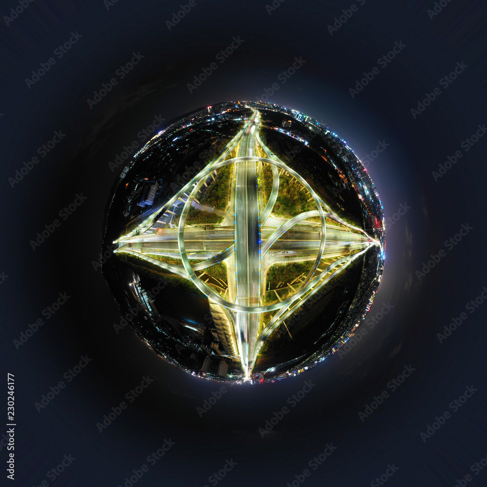 Highway transportation system highway interchange at mopac Expressway ...