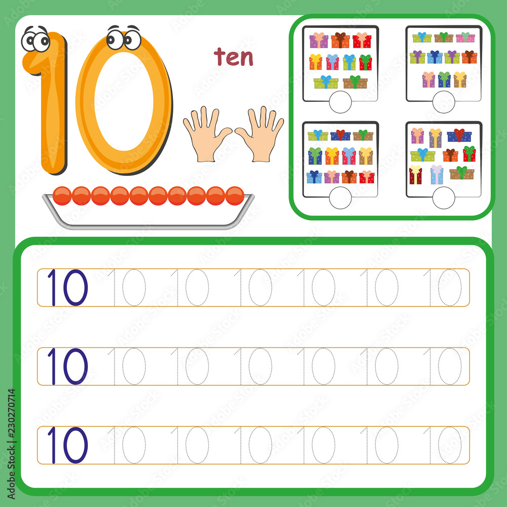 Number cards, Counting and writing numbers, Learning numbers, Numbers ...