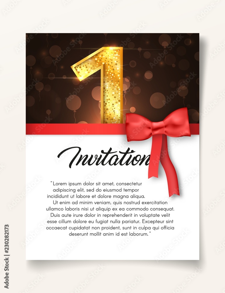 Vettoriale Stock Wedding Invitation card template to the day of the ...