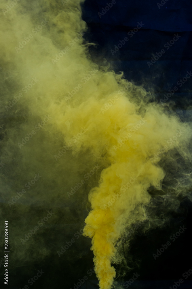 Yellow Smoke Bomb Overlays Stock Photo | Adobe Stock