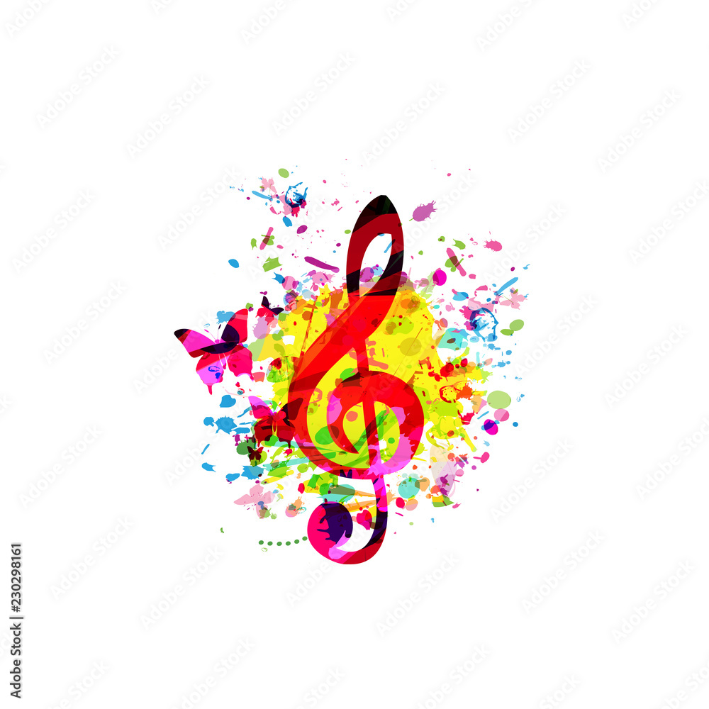 Colorful Music Note Designs