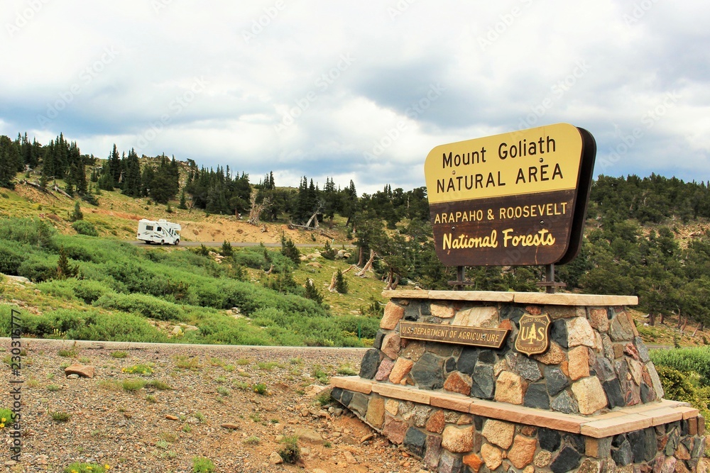 Mount Goliath Natural Area entrance in the Araphao and Roosevelt ...
