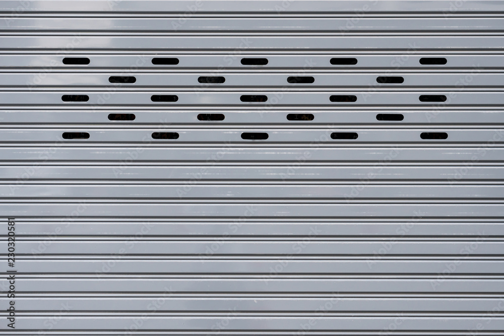 Grunge Metal sheet Shutter Door Texture, Closed Front Store Building ...