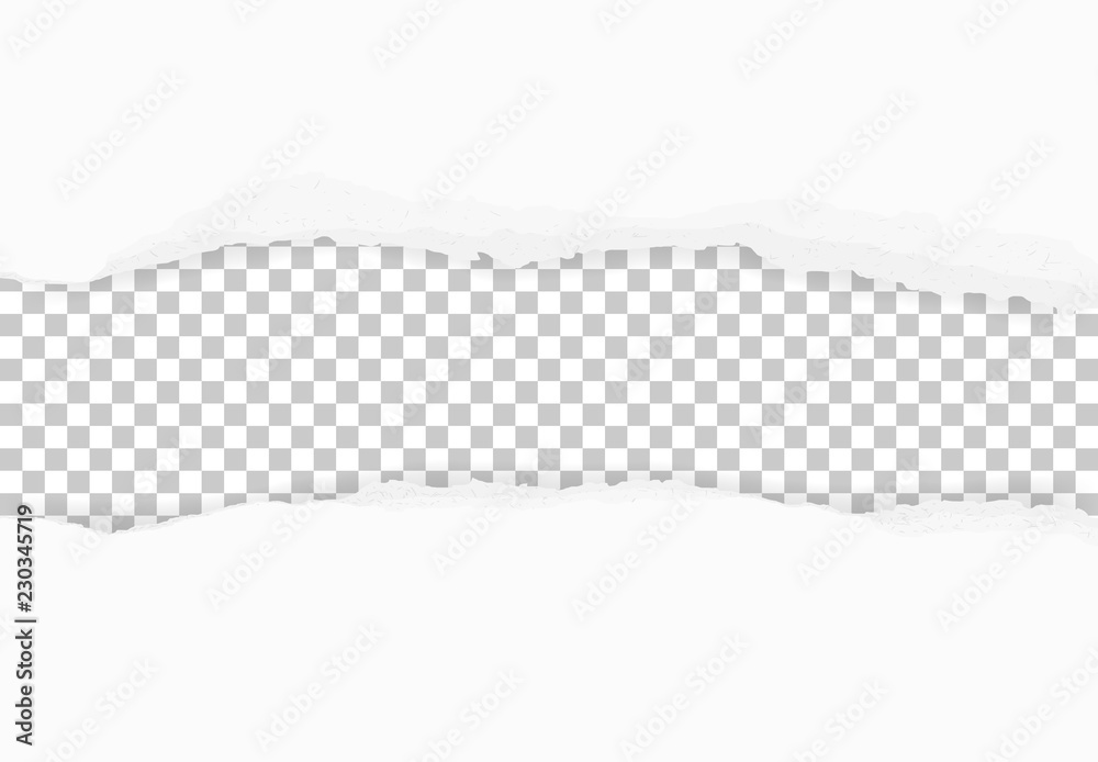 Torn paper edges for background. Abstract ripped paper frame on ...