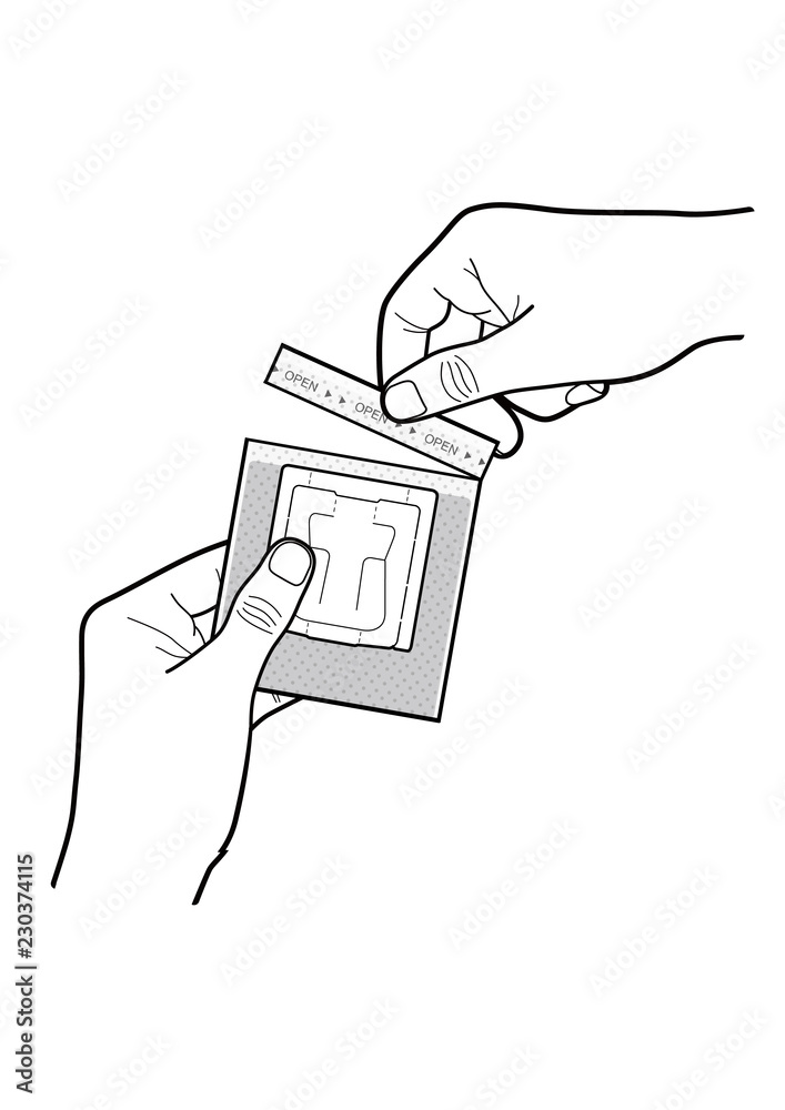 Drip bag coffee cup Illustrator vector template Stock Vector | Adobe Stock