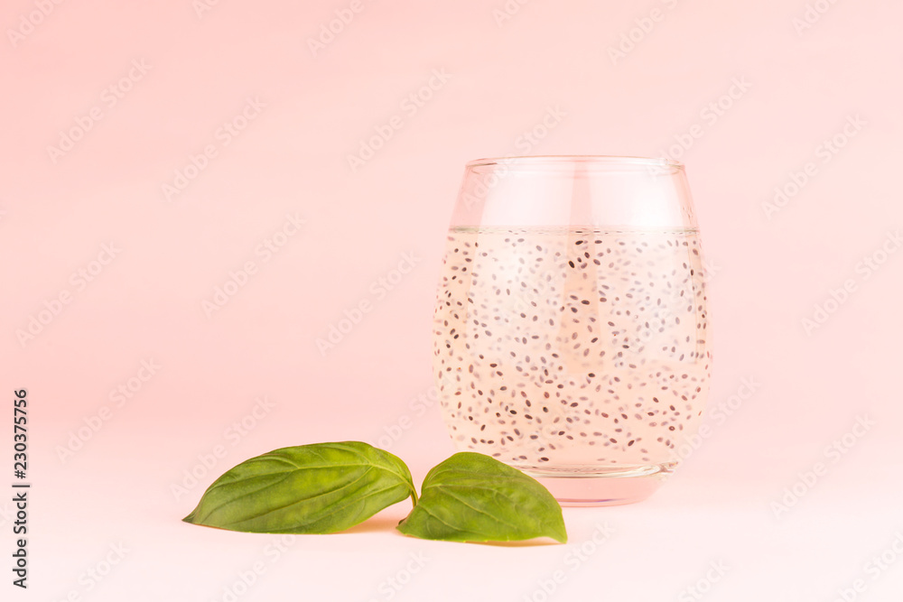 Basil seed drink Stock Photo | Adobe Stock