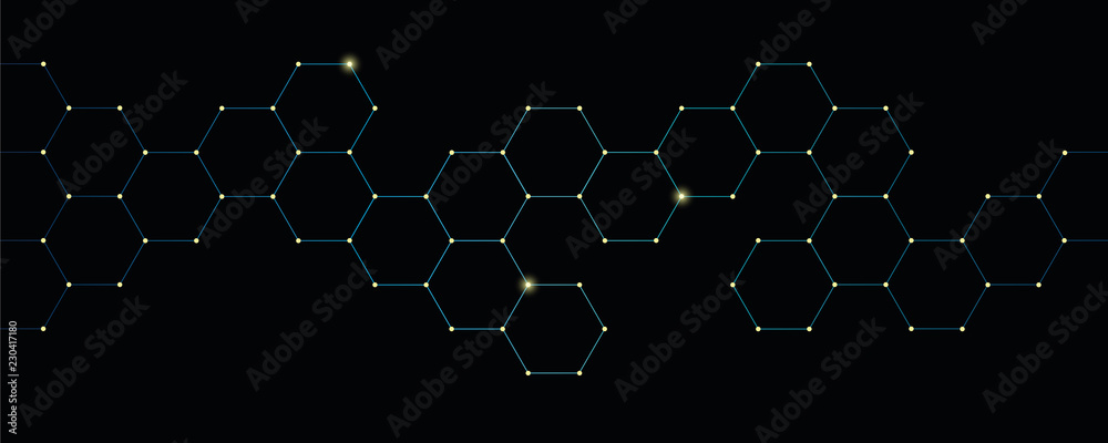 technical honeycomb background digital electronics Stock Vector | Adobe ...