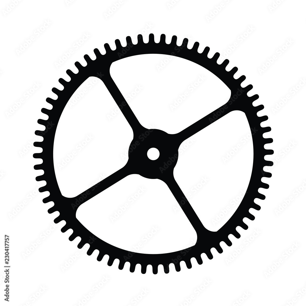 Clock Gear Vector