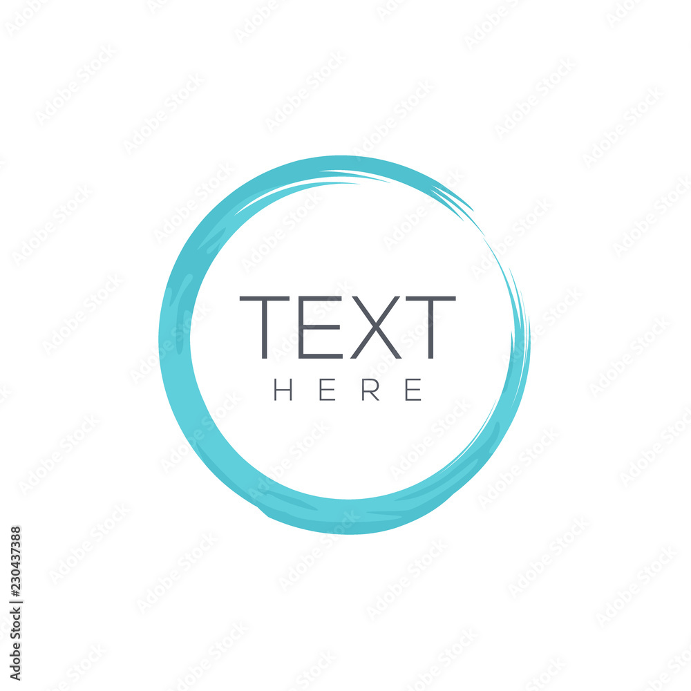 Abstract Round vector design concept. Art Style logo template Stock ...