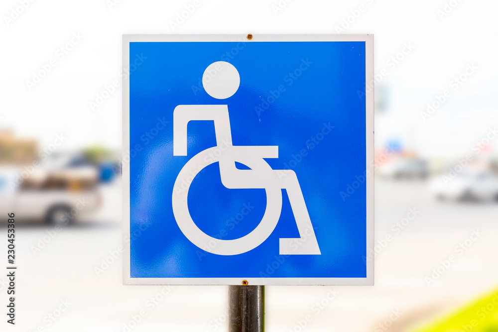 sign for disabled Stock Photo | Adobe Stock