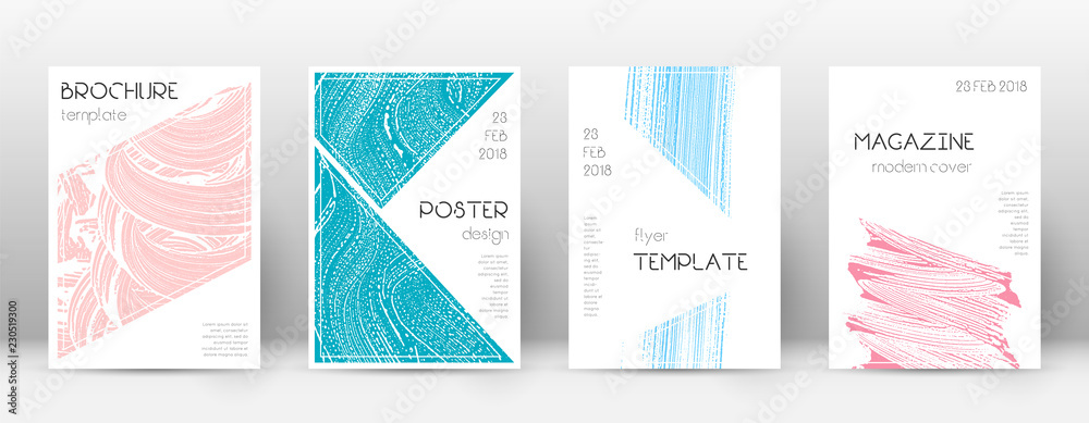 Cover page design template. Triangle brochure layo Stock Vector | Adobe ...