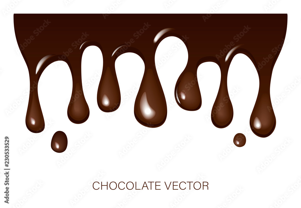 Dripping Chocolate Vector