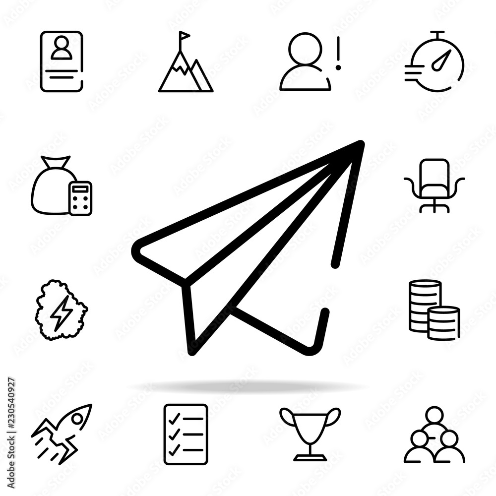 letter telegram icon. startups icons universal set for web and mobile ...