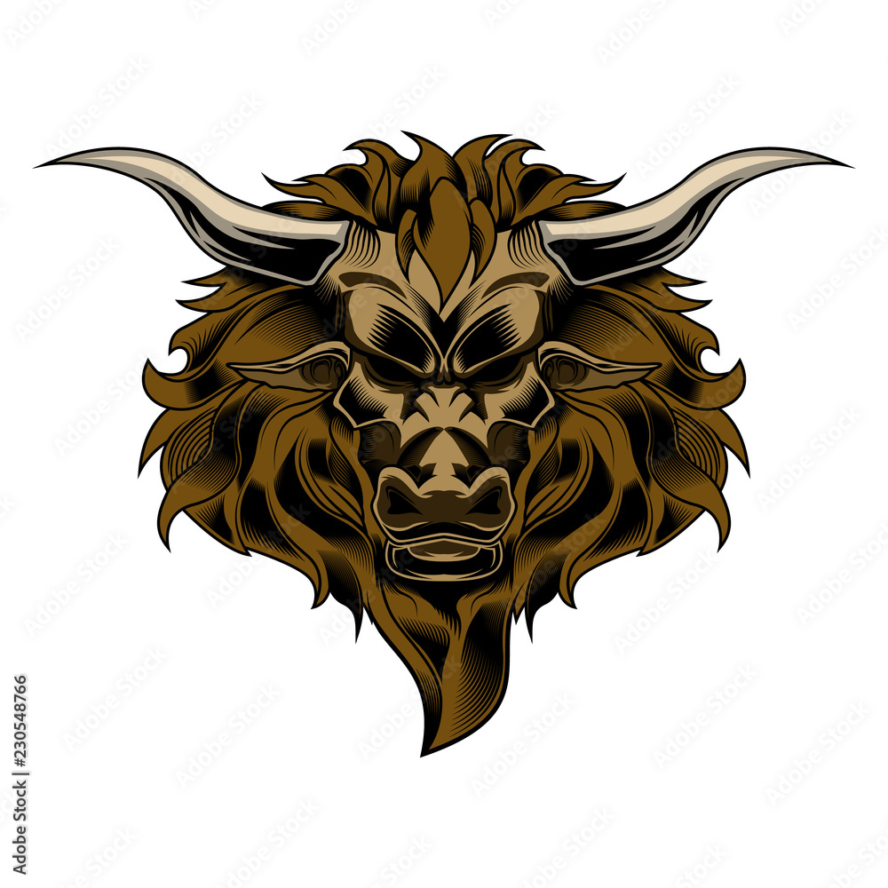 Minotaur vector illustration art Stock Vector | Adobe Stock