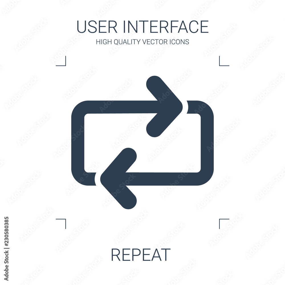 repeat icon Stock Vector | Adobe Stock