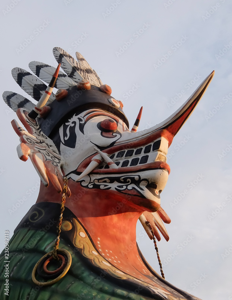 Topeng Hudoq Dayak Tribe, this dayak hudok mask for traditional dance ...