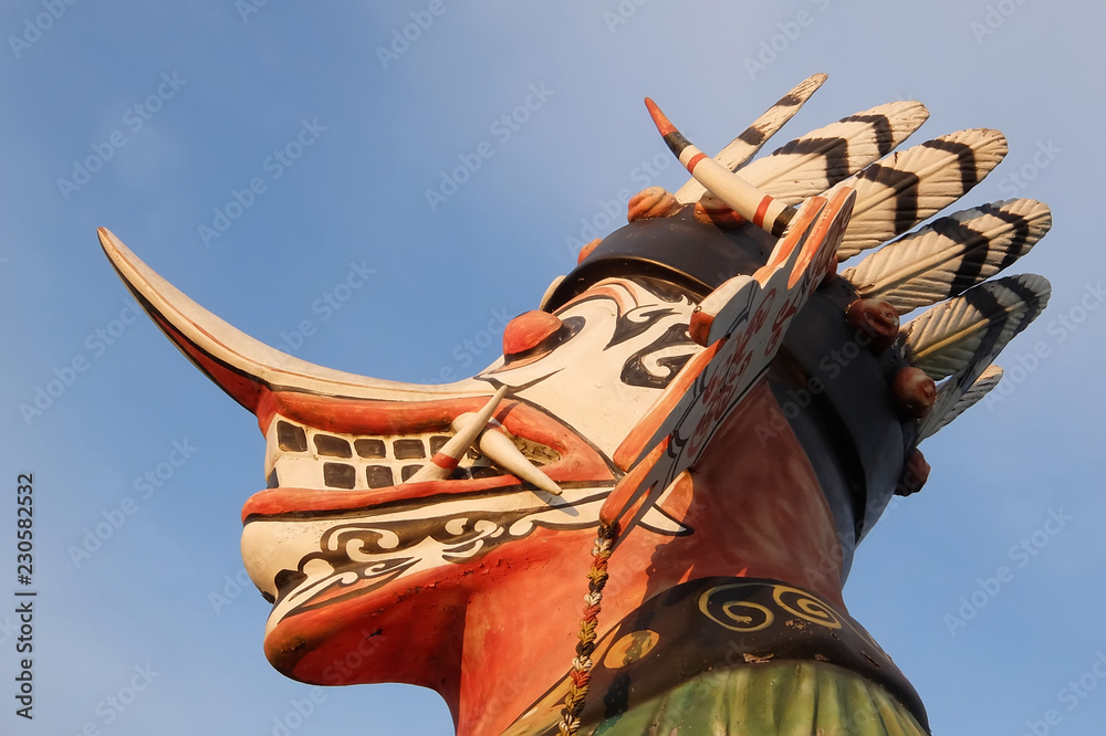 Topeng Hudoq Dayak Tribe, this dayak hudok mask for traditional dance ...
