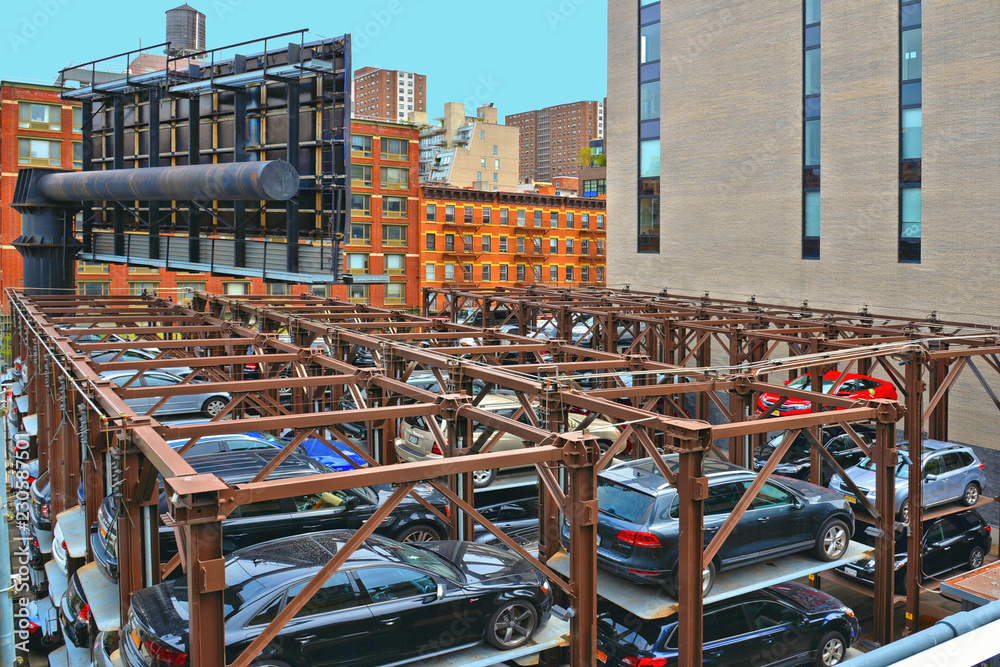 High Line Chelsea. An automated car parking system supporting the lack ...