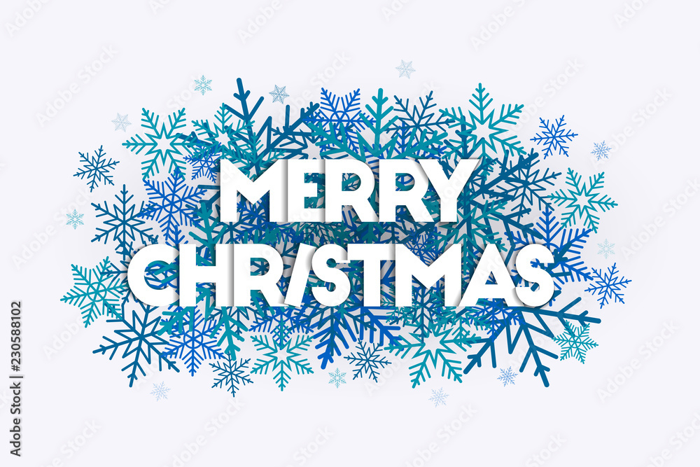 Merry Christmas Word Design