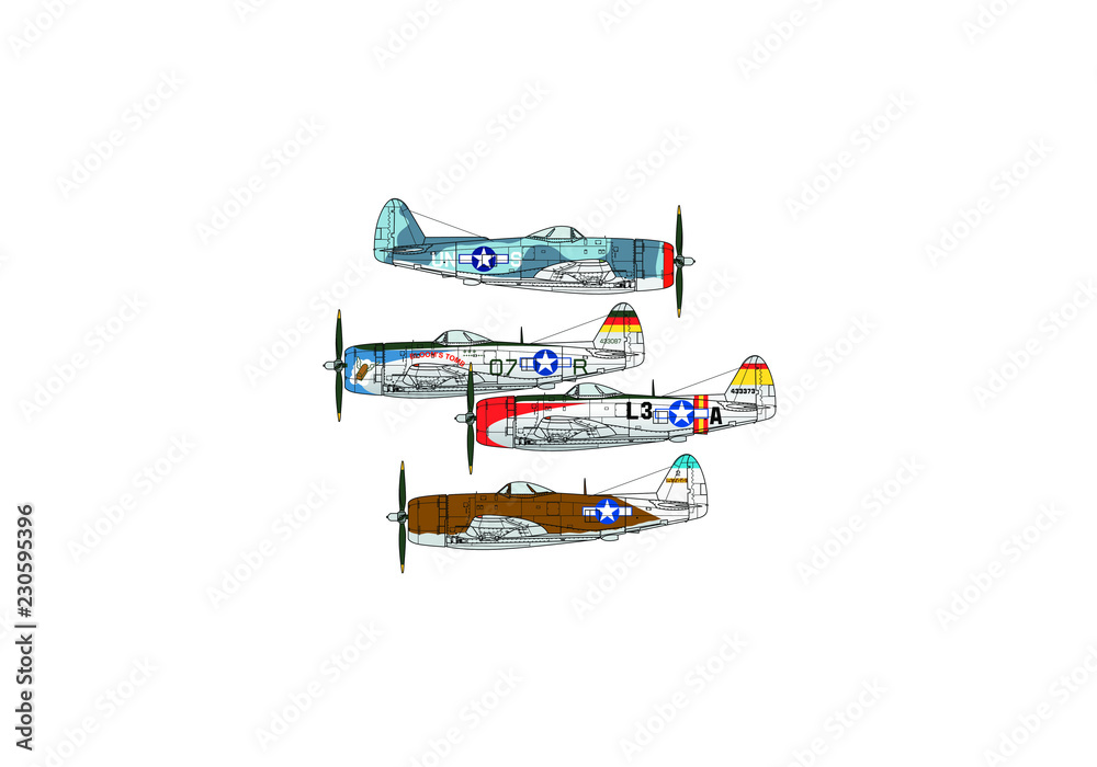 Aircraft color scheme. Illustration Stock Vector | Adobe Stock