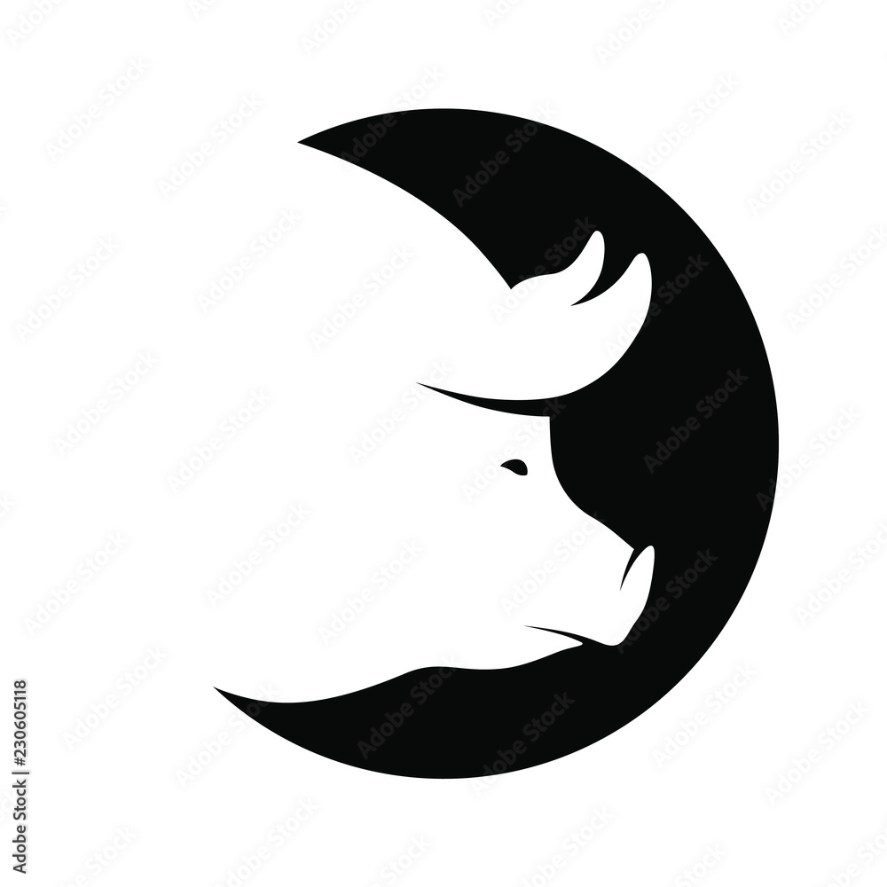 Pig head graphic icon. Logo. Pig head white sign in the black circle ...